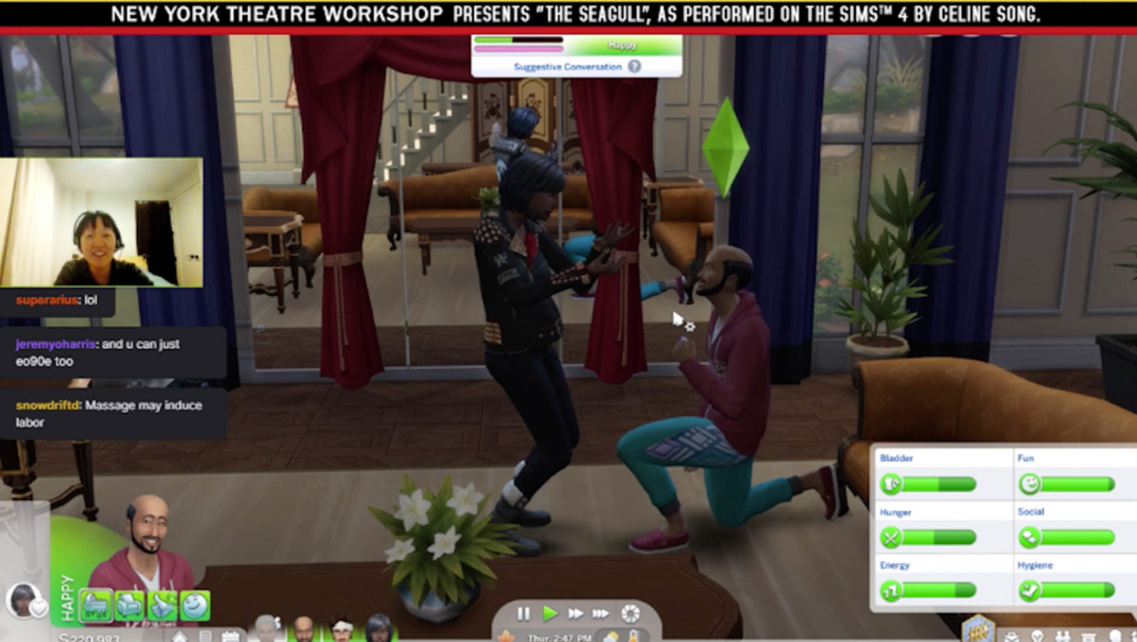 ACTS III & IV: THE SEAGULL ON THE SIMS 4 - NYTW